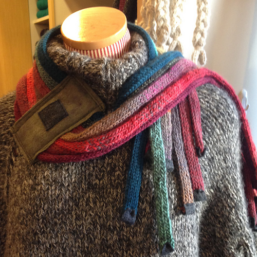 Ravelry: Spaghetti scrap scarf (with i-cords) pattern by Circé Belles ...