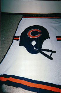 Ravelry: NFL Chicago Bears Afghan pattern by Patricia Marks