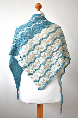 Ravelry: Frozen Lakes Shawl pattern by Helen Kennedy
