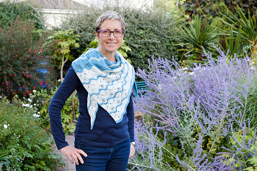 Ravelry: Frozen Lakes Shawl pattern by Helen Kennedy