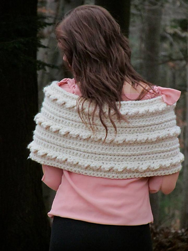 Ravelry: Cables and Ribbon Wrap pattern by Sarah Moss