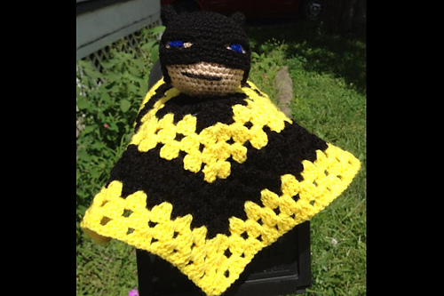 Ravelry: The Masked Bat Hero Lovey pattern by Vinita McCall