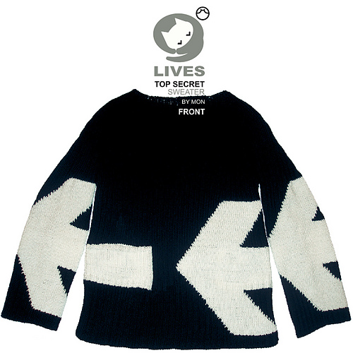 Ravelry: 9 LIVES: sweater TOP SECRET pattern by Oksana Kiseleva