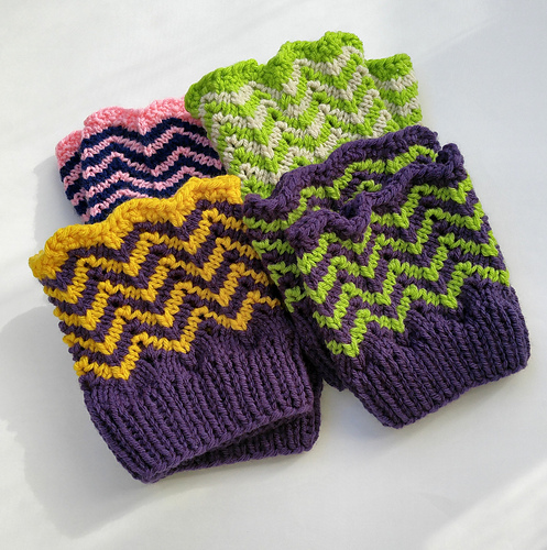 Ravelry: chevron boot toppers pattern by bunnymuff - Mona Zillah