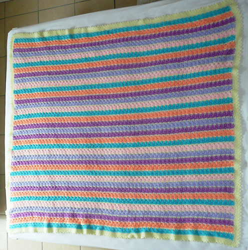 Ravelry: Meadowsweet Crochet Cot Blanket pattern by Lucy Inthesky