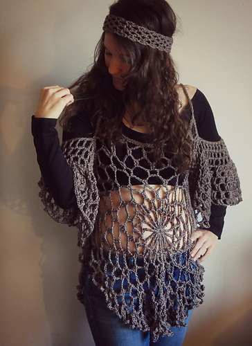 Ravelry: Mandala Top Drop Sleeves & Dress Extension pattern by Regina Weiss
