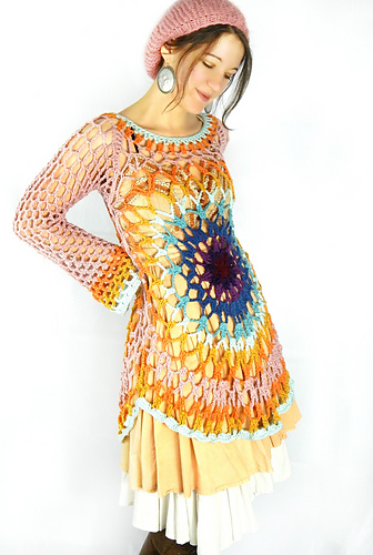 Ravelry: Flower Child Pullover pattern by Regina Weiss