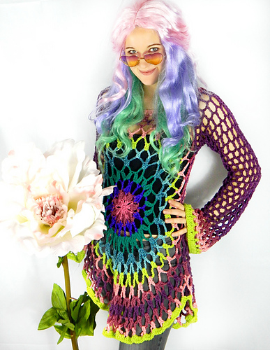 Ravelry: Flower Child Pullover pattern by Regina Weiss