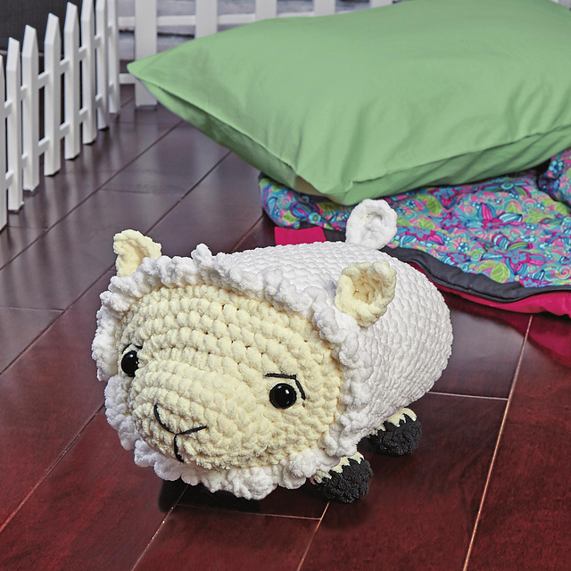 Ravelry: Shelly Sheep Critter Pillow pattern by Megan Kreiner