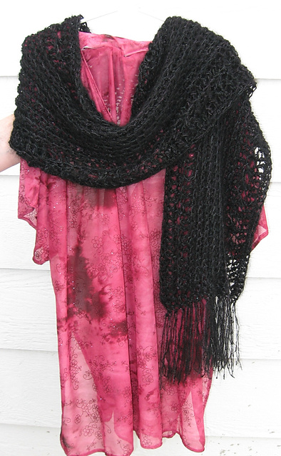 Ravelry: Lacy Crocheted Stole pattern by Sandy Gainey