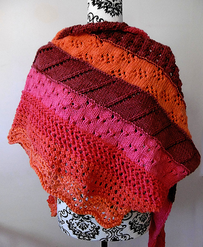 Ravelry: Pop! Lace Sampler Shawl pattern by Marilyn Prince