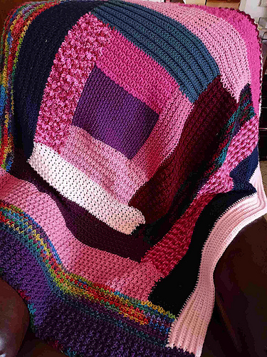 Ravelry: Sampler Log Cabin Blanket pattern by Marilyn Prince