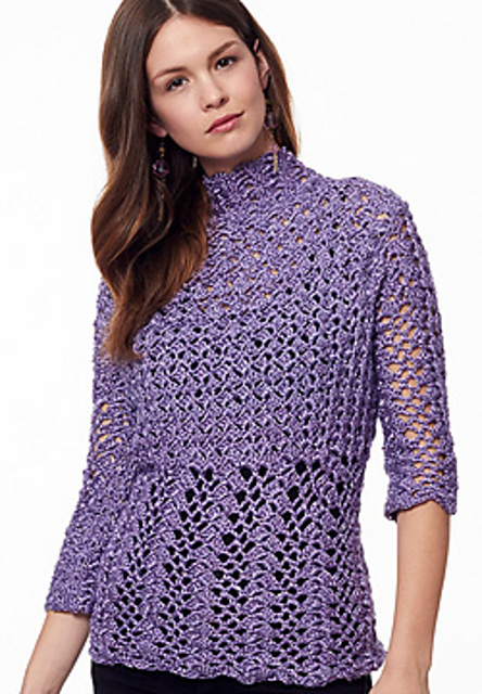 Ravelry: Victorian Lace Pullover pattern by Patons