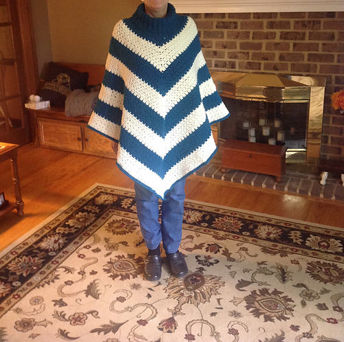Ravelry: Sporty Poncho pattern by Salena Baca