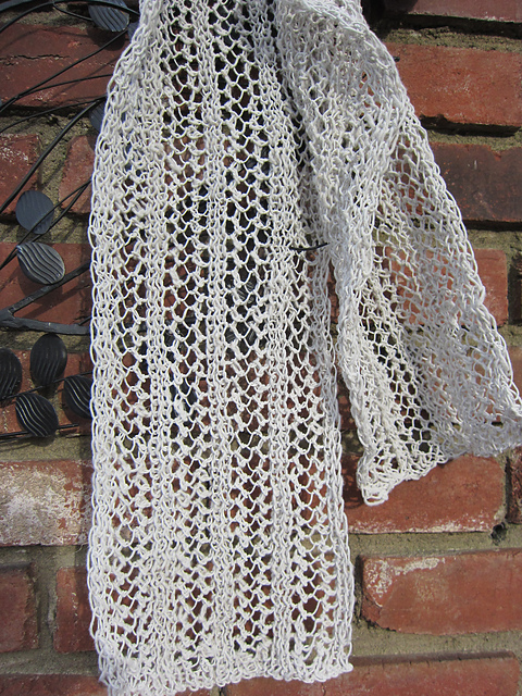 Ravelry: Reversible One Row Lace Scarf pattern by Maureen Carter