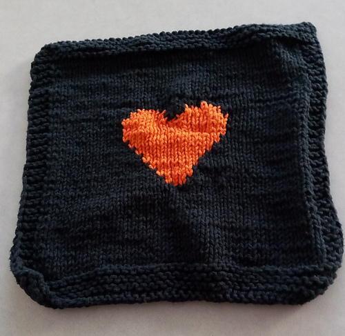 Ravelry: Intarsia Heart Cloth pattern by Marlene Dysert