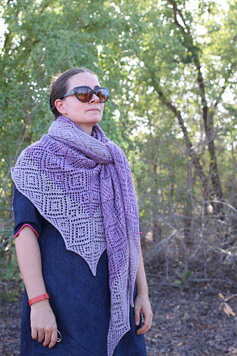 Ravelry: Dark Crystal Shawl pattern by Maya Levitt Designs