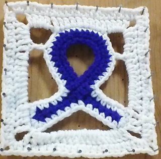 Ravelry: Awareness Ribbon 6" Crochet Square pattern by Lisa Ann Fields
