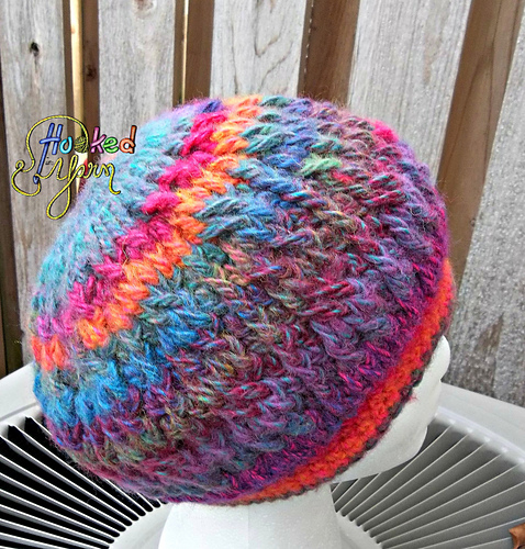 Ravelry: Twisted Lines Slouch Hat pattern by Shelly Mason