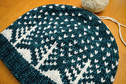 Ravelry: Snowy Trees Hat pattern by Sofia Moussa