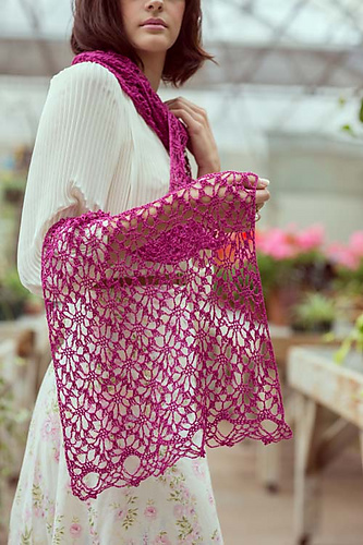 Ravelry: Pink Zazzle Shawl pattern by Yumiko Alexander