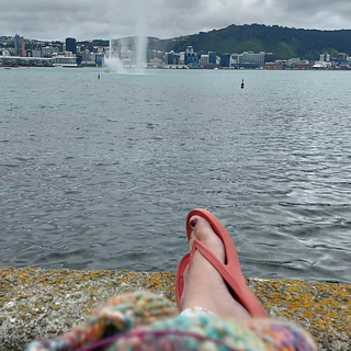 Ravelry: Waterfront Triangular Scarf pattern by Black Robin Designs