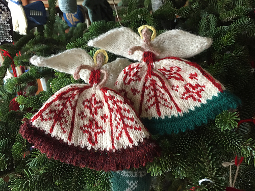 Ravelry: Fair Isle Angel Ornament pattern by Laura Andrews
