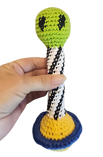 Ravelry: Space Alien Baby Rattle pattern by Lisa Ferrel