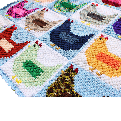Ravelry: Chicken C2C Afghan pattern by Lisa Ferrel