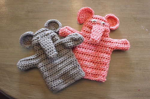 Ravelry: Elephant Hand Puppet pattern by Lisa Ferrel