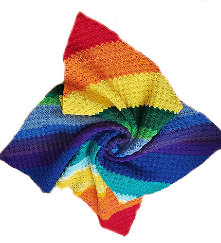 Ravelry: Rainbow C2C Blanket pattern by Lisa Ferrel