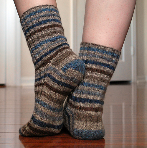 Ravelry: My Knitted Heart Vanilla Socks pattern by Elizabeth Suarez