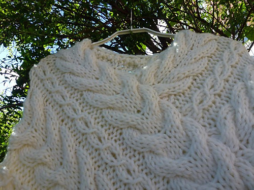 Ravelry: Cabled Poncho pattern by Dotty Patterns