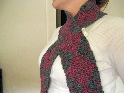 Ravelry: Simple Argyle Scarf pattern by Tricia Mae Keffer