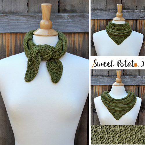Ravelry: Girlfriend Mini Scarf pattern by Sweet Potato 3