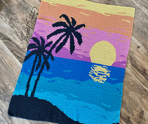 Ravelry: Tropical Sunset Blanket pattern by Sweet Potato 3