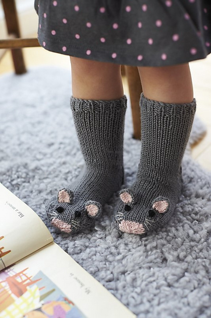 Ravelry: Mice Socks pattern by Fiona Goble