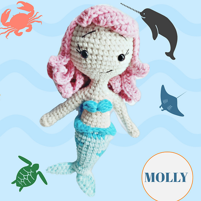 Ravelry: Molly The Girl Mermaid pattern by Meemoo