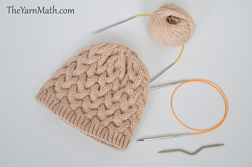 Ravelry: Cables Math Hat #1 pattern by Nadezhda Petrova