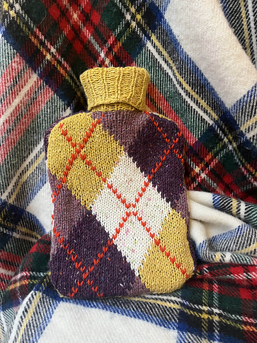 Ravelry: At Least Argyle Be Warm - hot water bottle cover pattern by ...