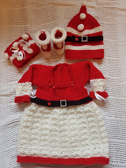 Ravelry: knitted baby girl dress pattern by denise mosley