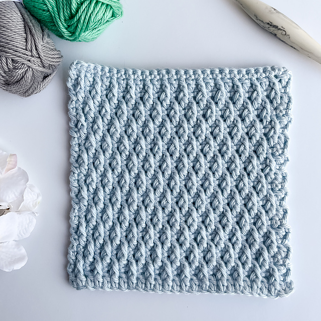 Ravelry: Alpine Stitch Square pattern by Tonya Bush
