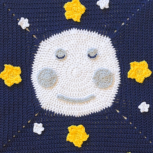 Ravelry: Moon & Stars Baby Blanket pattern by Tonya Bush