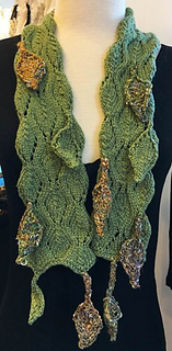 Ravelry: Cascading Leaves Scarf pattern by Nancy O'Connell