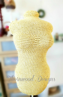 Ravelry: nanlovesmikey's Glitter Gold mannequin dress form on stand