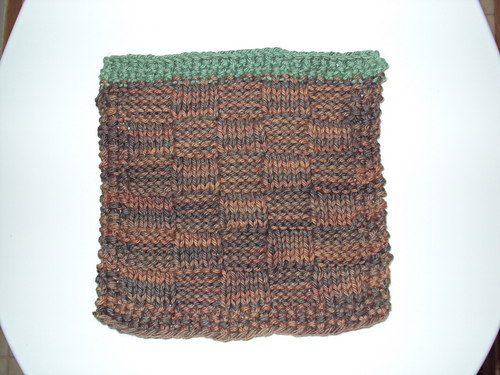 Ravelry: Minecraft Dirt Block Washcloth pattern by Nancy Zellner