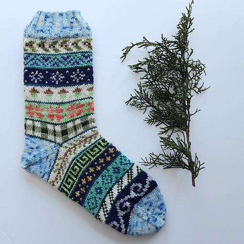 Ravelry: Advent Socks 2019 pattern by Natalie Sheldon