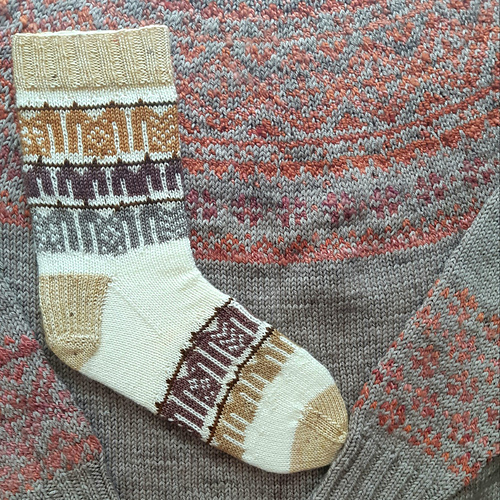 Ravelry: Festivities Socks pattern by Natalie Sheldon
