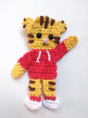 Ravelry: Daniel Tiger Applique pattern by Natalina Craft