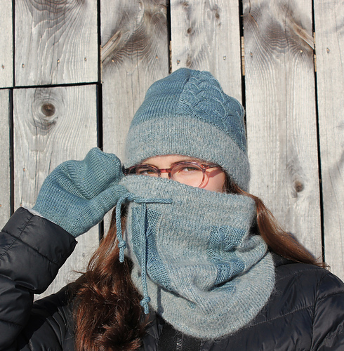 Ravelry: Brindille givrée col pattern by Nathalie Bergeron